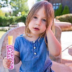 Hzran Ice Pop Sleeves, 8 Pieces Ice Pop Neoprene Insulator Sleeves, Freezer Popsicle Holder Sleeves, Colorful Ice Sleeves Holder Bag, Reusable Washable Ice Popsicle Holders for Kids.