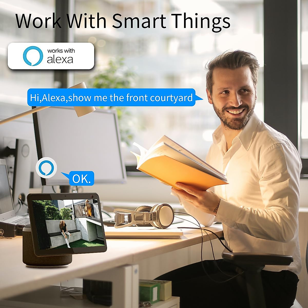 (2-Antenna Signal Enhance & 100 ft Super Night Vision) Outdoor Wireless Security Camera System, WiFi Surveillance Video , 5MP 8-Channel Wireless NVR, 8pcs 3.0MP IP Cameras