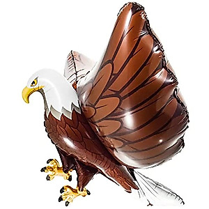 2Pcs Giant Inflatable Eagle Animal Party Decoration Balloon 33 inch Realistic American Bald Eagle Blowup Balloon Eagle