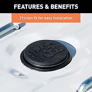 CURT 66165 Replacement Black Rubber Gooseneck Hitch Cover 1.25 inch