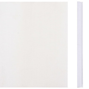 Eco-Friendly Outdoor Fence Garden Privacy Screen Decorative Garden Fencing for Landscape Patio Yard Outdoor Decor PVC 114.8'x0.6' White