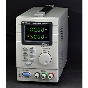 Tekpower TP3005P Programmable Linear Type Variable Regulated DC Power Supply, 0-30V at 0-5A