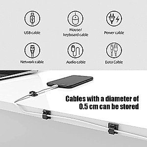 MOGINSOK 177pcs Cable Management Kit, 4xCable Sleeves 10 Cable Cord Holders 41 Cable Clips/Straps 100pcs Cable Ties 2 Roll Self Adhesive 20pcs Velcro Tape Cable Organizers for Car Desk Home Office