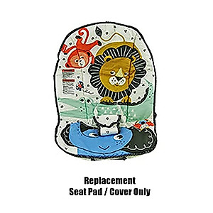Replacement Part for Fisher-Price Baby Bouncer - HBY77 ~ Replacement Seat Cover/Pad ~ Fun Jungle Theme Print