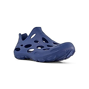 ZeroXposur Mens Aqua Moc - Navy Water Shoes for Men Using Algae-Based EVA - Garden Shoes (Solid Navy, Mens 9/Womens 11)