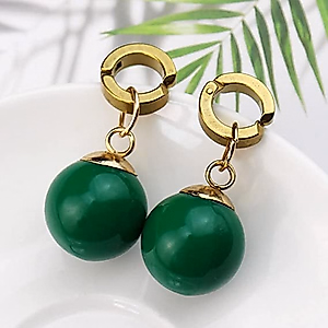 Goku Earring and Ring,One Pair of Anime Black Goku Cosplay Accessories Earrings Clip and Ring