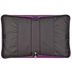 Purple Botanic Butterfly Blessings Fashion Bible Cover Blessed Jeremiah 17:7 Bible Case Book Cover, Medium [Imitation Leather] Christian Art Gifts