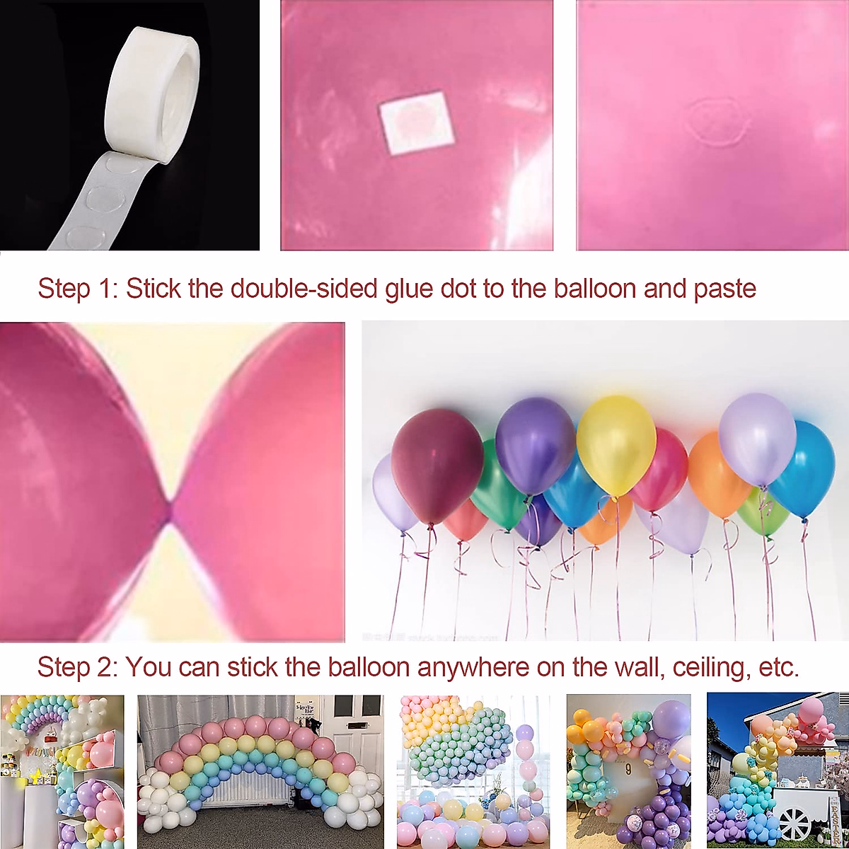 Pastel Balloons Garland Arch Kit - 132pcs Rainbow Macaron Balloons Arch Kit in 5" 12" 18" Ice Cream Party Balloons for Kids Birthday Wedding Bride Shower Baby Shower Party Decorations