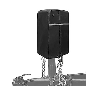 Electric Jack Cover, 600D Polyester RV Accessories Universal Tongue Trailer RV Jack Protective Head Cover Camper Accessories for Outside (Universal Size 14″H x 5″W x 10″D)