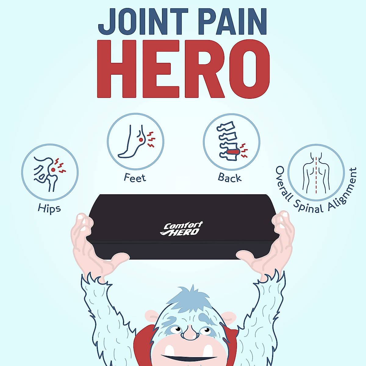 Adjustable Foot Rest for Under Desk – Foot Support w/Ergonomic Foot Rest Under Desk at Work - Desk Foot Stool - Memory Foam Foot Rest Cushion - Office Footrest for Desk - Gaming Foot Rest