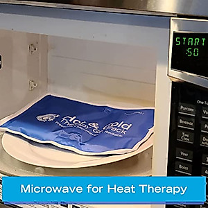 Roscoe Medical Gel Ice Packs Reusable and Cold Packs for Injuries Reusable, Shoulder Ice Pack, Knee Ice Pack, Hot and Cold Pack, Ice Pack for Back, 7.5 x 11 Inches, Medium Ice Pack