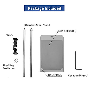 ONiLAB 18900258 Universal Plate Stand with Support Rod and Clamp for Overhead Stirrer