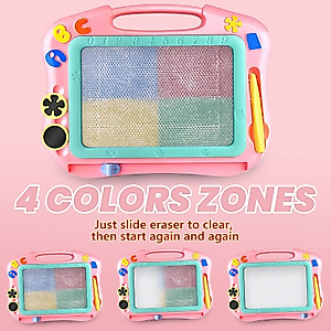 Toddler Toys for 1 2 3 4 5 Year Old Girls Boys, Magnetic Drawing Doodle Board Gifts for 1 2 3 4 Year Old Kids, Doodle Board Learning Toys for Toddlers Age 1 2 3 4 5 Christmas Birthday Gifts