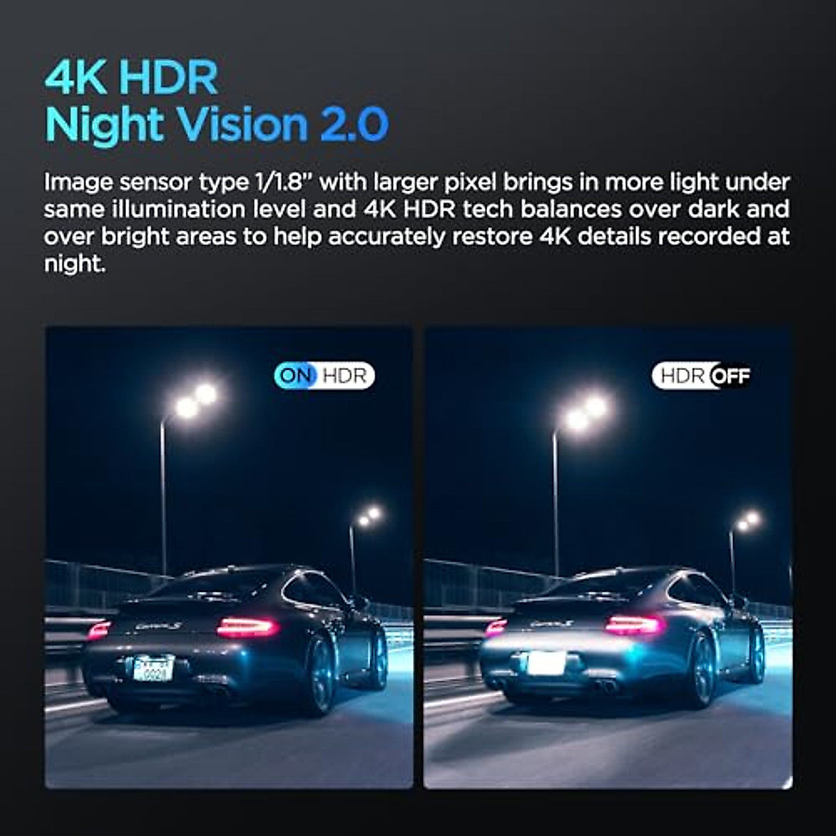 VIOFO 4K HDR Dash Cam Front Interior and Rear, STARVIS 2 IMX678 Sensor, HDR Night Vision, Ultra HD 4K + 1080P+ 1080P Triple Car Dash Camera, 5GHz WiFi GPS, 24H Parking Mode, A139 Pro 3CH