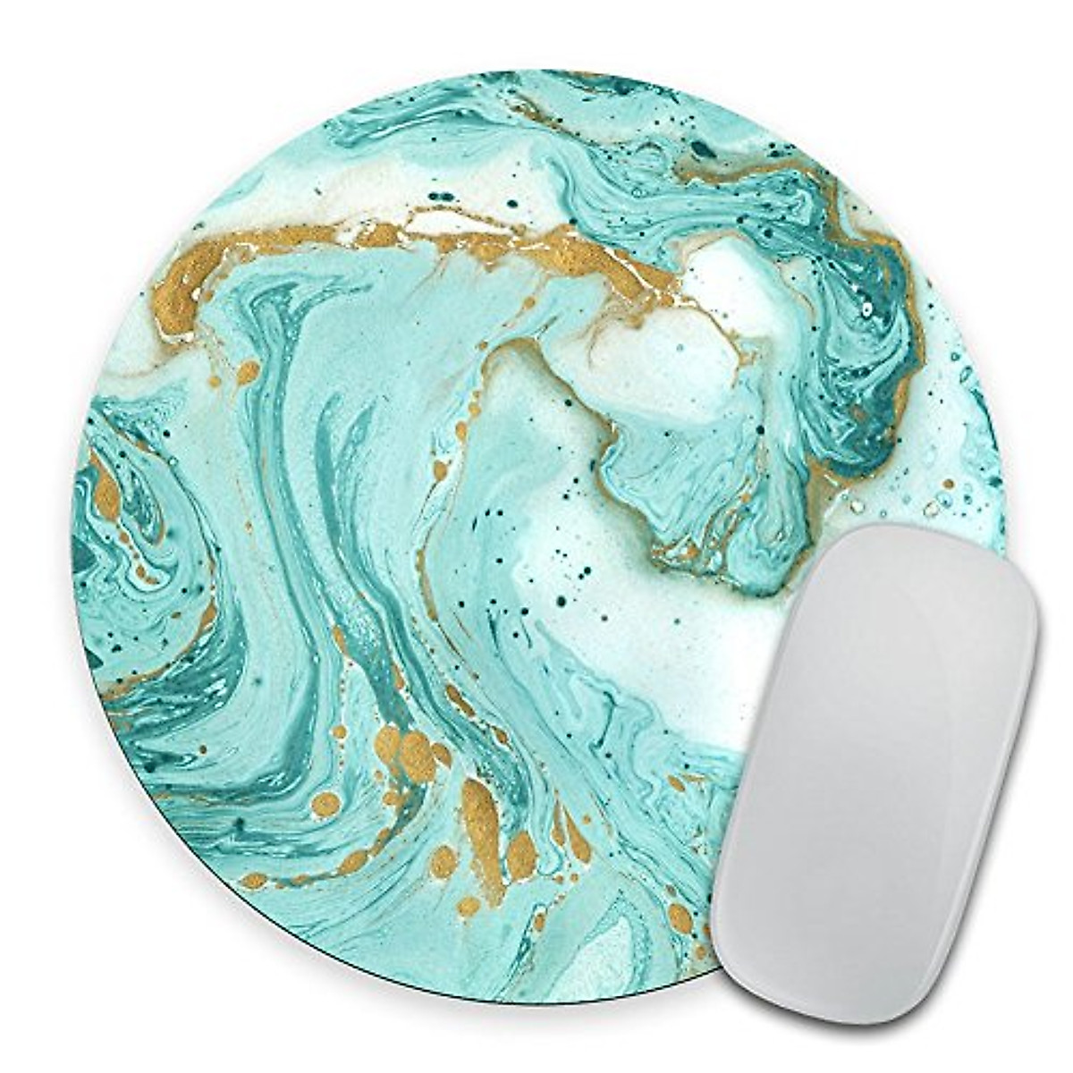 Marble Mousepad, Glitter Mousepad, Desk Decor, Office Accessories, Modern Mouse Pad, Personalized Mouse Pad, Round Mousepad, Cubicle Decor