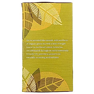 Allegro Tea, Organic Decaf Lemon Green Tea Bags, 20 ct