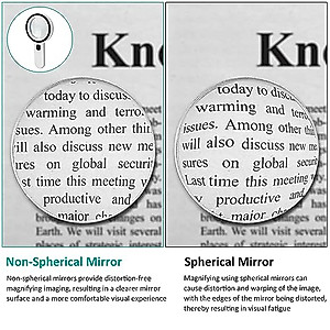 30X Magnifying Glass with Light and Case - Reading Magnifying Glass Handheld Large Glass Lens Magnifier Ideal for Seniors, Inspection, Coins, Stamps, Jewelry, Macular Degeneration