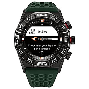 Citizen CZ Smart Gen 1 Hybrid smartwatch 44mm, Continuous Heart Rate Tracking, Fitness Activity, Golf App, Displays Notifications and Messages, Bluetooth Connection, 15 Day Battery Life