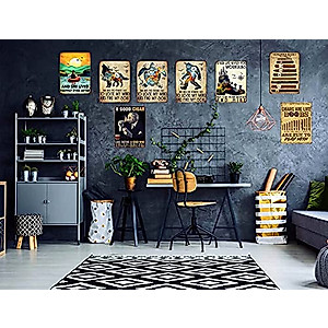 Baseball Teenager Back View Retro Poster Metal Tin Sign, Some Boys are Born to Like Baseball, Chic Art Garage Pub Man Cave Club Novel and Interesting Bathroom Toilet Decoration 8X12Inch