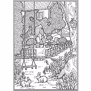 Creative Haven Country Gardens Coloring Book (Adult Coloring Books: In The Country)