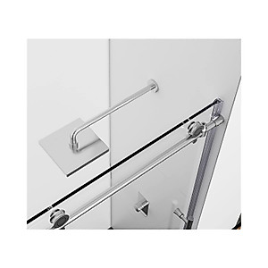 Elegant Kitchen and Bath SD101-6076PCH Frameless Shower Door 60 x 76 Polished Chrome