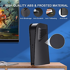 Plates for Disc Edition, Faceplate with Cooling Vents, Anti-Scratch Dustproof Protective Cover Plates for P5 Disc Edition (Golden)