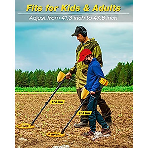 RM RICOMAX Metal Detectors for Adults - Professional Gold Detector for Treasure Hunt, IP68 Waterproof 10" Search Coil, Higher Accuracy with Stong Modes, Adjustable LCD Display with Headphones