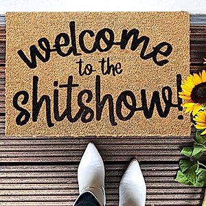 VARWANEO Door Carpet English Feature Theme Printed Absorbent Non-Slip Kitchen Bathroom Laundry Mat