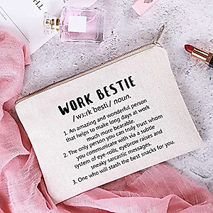 Work Bestie Gift, Funny Coworker Gift, Work Bestie Definition, Work Best Friend, Work Friend Makeup Bag, Work Friend Gift, Work Bestie Birthday Gift