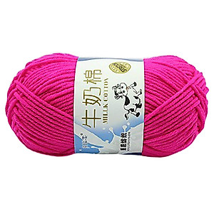 50g DIY Soft Milk Cotton Fiber for Knitting Sweater Blanket Scarf Crochet Knitting Yarn Ball