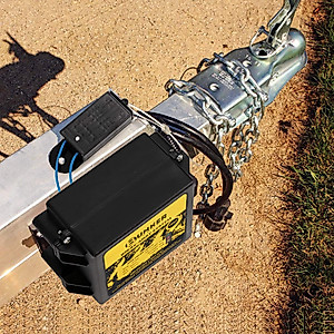 BUNKER INDUST Trailer Brakes Breakaway Kit with Charger, LED Indicator, Switch, 12V 5AH Battery for Trailer Caravan