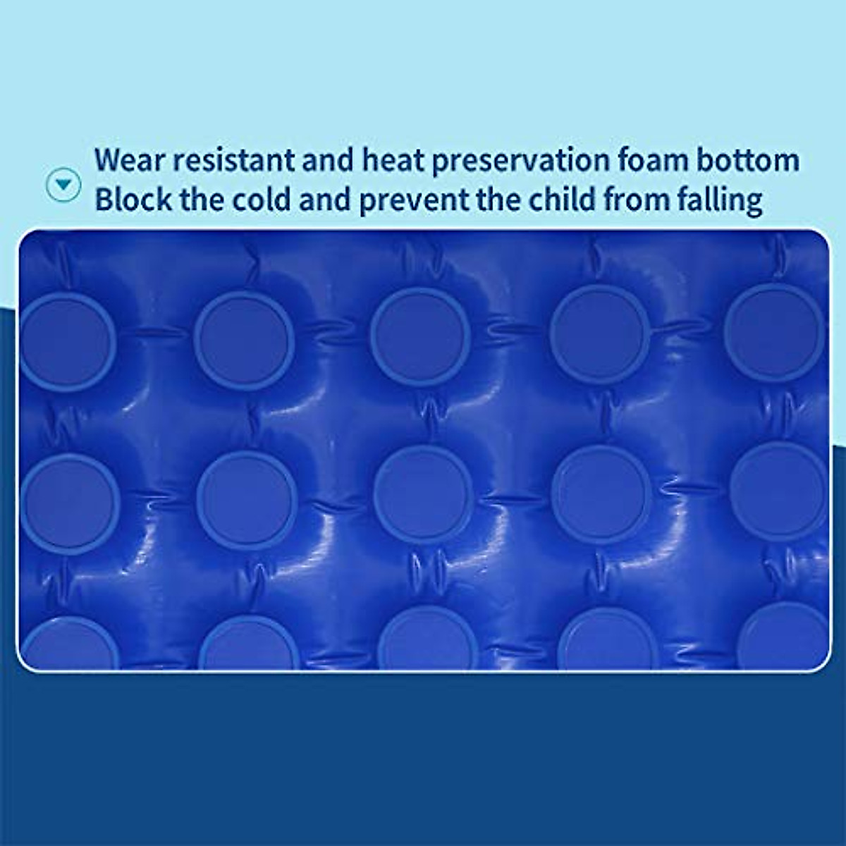 iHPH7 Family Inflatable Swimming Pool for Toddlers,Kids,Adults,Kiddie,Ocean Scene Rectangular Above Ground Garden Backyard Outdoor Summer Water Party Multiple Size Options S