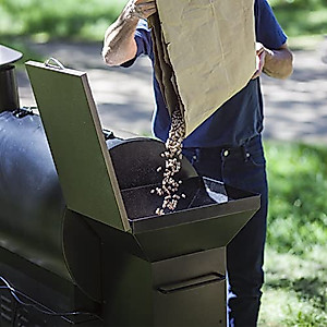 Z GRILLS ZPG-550B 2022 Upgrade Wood Pellet Grill & Smoker 8 in 1 BBQ Auto Temperature Control, Cooking Area, 550 sq in Black