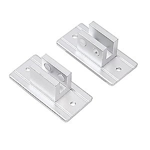 GeekDigg 2 Pack Aluminum Brackets for Shower Caddy Shelf Bathroom Floating Shelves- Silver