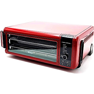 Ninja SP101 Foodi 8-in-1 Air Fry Large Toaster Oven Flip-Away for Storage Dehydrate Keep Warm 1800w XL Capacity (Renewed) RED