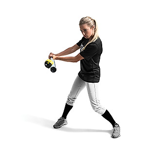 SKLZ Impact Limited-Flight Practice Baseball, Softball, and Mini Balls (Softballs, 8 Pack), Black/Yellow