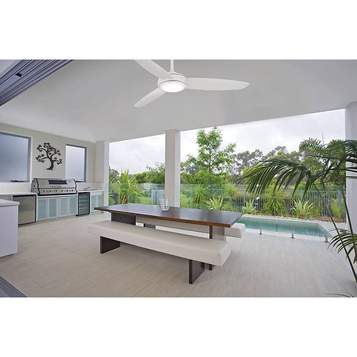 MINKA-AIRE F465L-WH Concept IV 54" Ceiling Fan with LED Lights, White