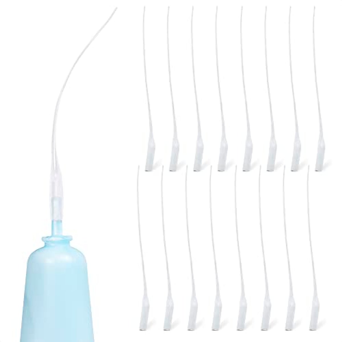 100Pcs Needle Tip Glue Bottle Applicator - Nail Tip Glue Bottles with Fine Tip Precision Tip Applicator Bottle for Hobby Glue Pen Microfine Glue Tips - Epoxy Glue Pens for Crafting Fine Tip for Glue
