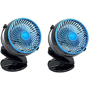 Spark Innovators Go Fan - Rechargeable Lithium Ion Fan - (2) Pack - As Seen on TV