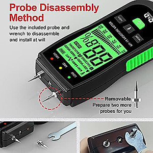 Water Leak Detectors for Home/Leak Detector/Mold Detection/Moisture Detector/Wood Moisture Meter/Plant Water Meter/Moisture Meters/House Mold Test/Moisture Detector for Walls/Water Sensor