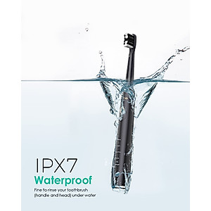 Electric Toothbrush for Adults - oraimo Rechargeable Power Toothbrush with 8 Dupont Brush Heads, Sonic Toothbrush Holder, 5 Optional Modes, 2 Minute Smart Timer, 3 Hours Fast Charge for 60 Days, ET1C