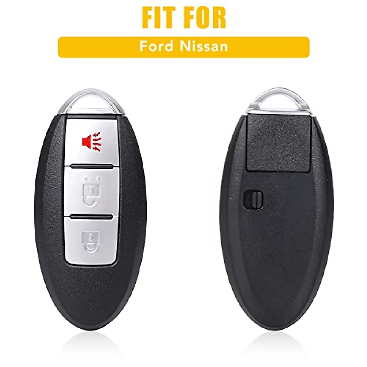 Flip Key Fob Blade Replacement Fit for Nissan Rogue Versa Pathfinder 2007 2008 2009 2010 2011 2012 2013 #CWTWB1U729 Car Remote Control Transmitter 3 Button Clicker Set 1