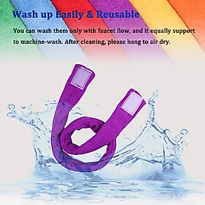 Chew Necklaces for Sensory Kids, Cloth Fabric Necklace Oral Toys for Boys Girls Alternative to Chewing, Terry Absorbent Chewy Toy Autism for ADHD SPD Fidgeting 6 Pack