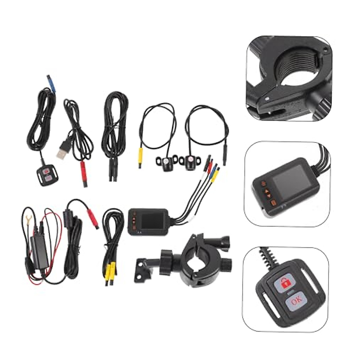 LIGHTAOTAO 1 Set Motorcycle Recorder Motorcycle Dash cam Waterproof Dash cam dashcam for Cars Dash Backup Camera Driving Recorder Front and Rear Dash Camera Motorcycle Camera Front and Rear