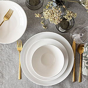 over&back 20pc Modern Flatware Cutlery Set - Comes with 4 Dinner Forks, 4 Salad Forks, 4 Dinner Knives, 4 Dinner Spoons, and 4 Teaspoons - 18/8 Stainless Steel - Dishwasher-Safe - Matte Gold