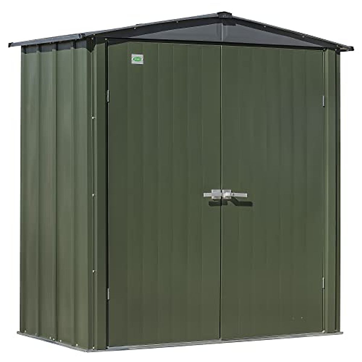 Scotts 6' x 3' x 6' Garden Storage Cabinet, Compact Outdoor Lockable Metal Shed Kit for Backyard, Patio, and Lawn