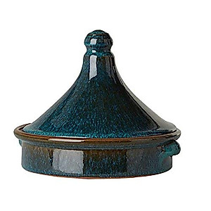 Amazing Cookware 20cm Terracotta Tagine in 'Peacock Green