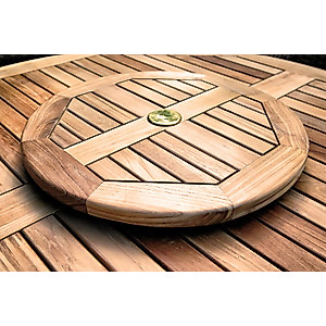 Tortuga Outdoor TK-R-LSUS Jakarta Teak Lazy Susan, 20" Long x 20" Wide x 2" high