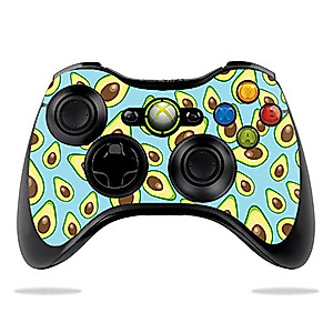 MightySkins Skin Compatible with Microsoft Xbox 360 Controller - Blue Avocados | Protective, Durable, and Unique Vinyl Decal wrap Cover | Easy to Apply, Remove, and Change Styles | Made in The USA