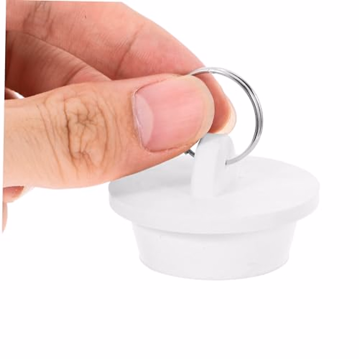 IWOWHERO Kitchen Water Plug Shower Faucet Cover Bath Tub Drain Stoppers Pool Plug Caps Sink Stopper Drain Plug Drain Cover Tub Stopper Bathtub Drain Stopper Sink Bathtub Plug Rubber White